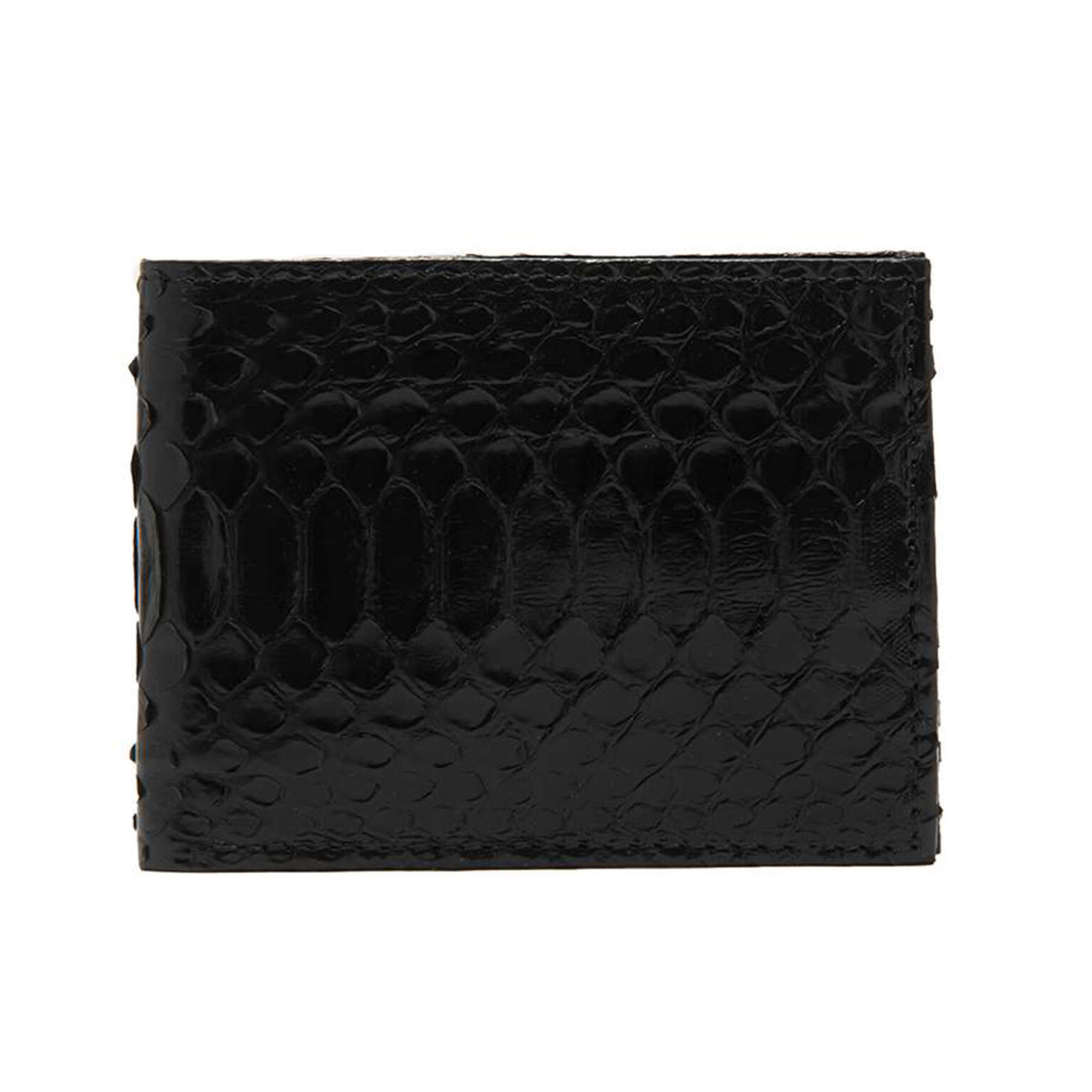 Cartera Pitón Negro Lustrado » Mi Amuleto » Piel Exótica Genuina